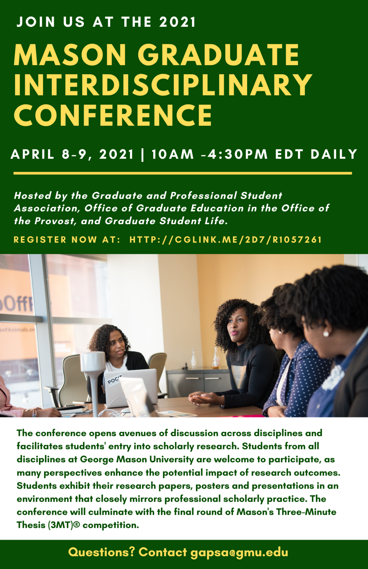 Mason Graduate Interdisciplinary Conference – Graduate and Professional ...